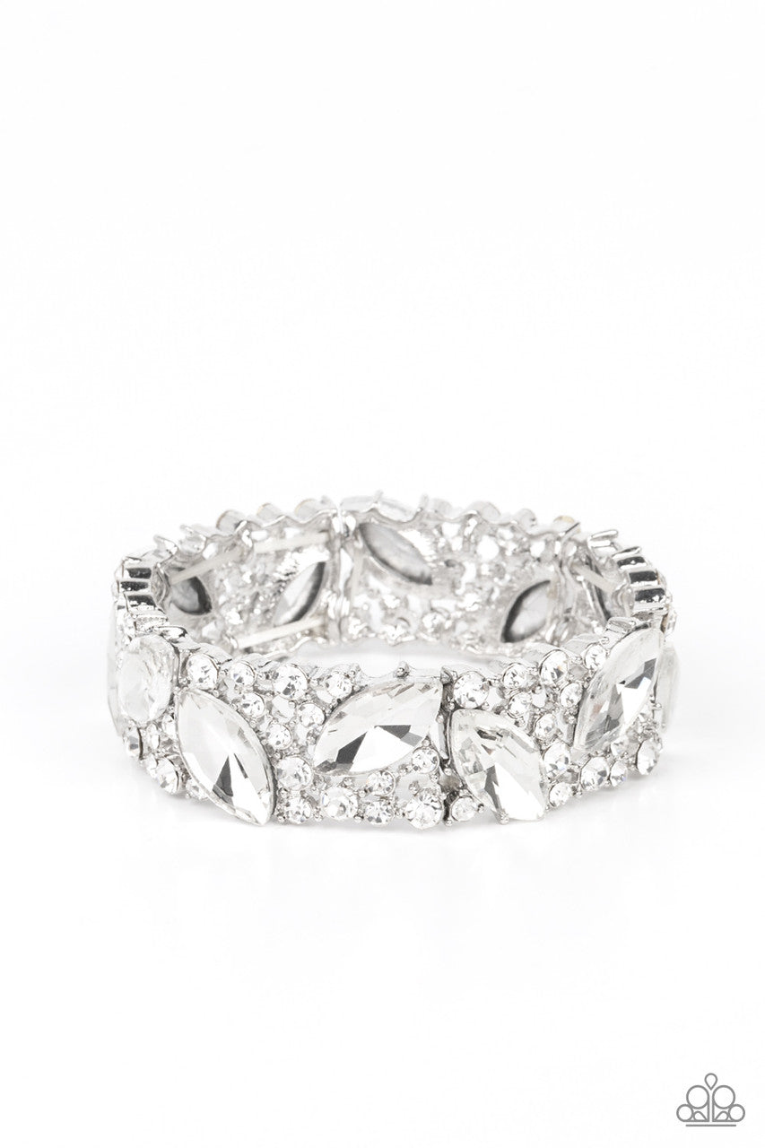 Full Body Chills White Paparazzi Bracelet – Frosting Fix Boutique